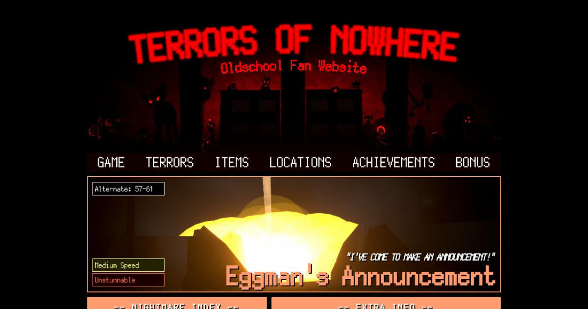 Eggman S Announcement Terrors Of Nowhere Fan Website