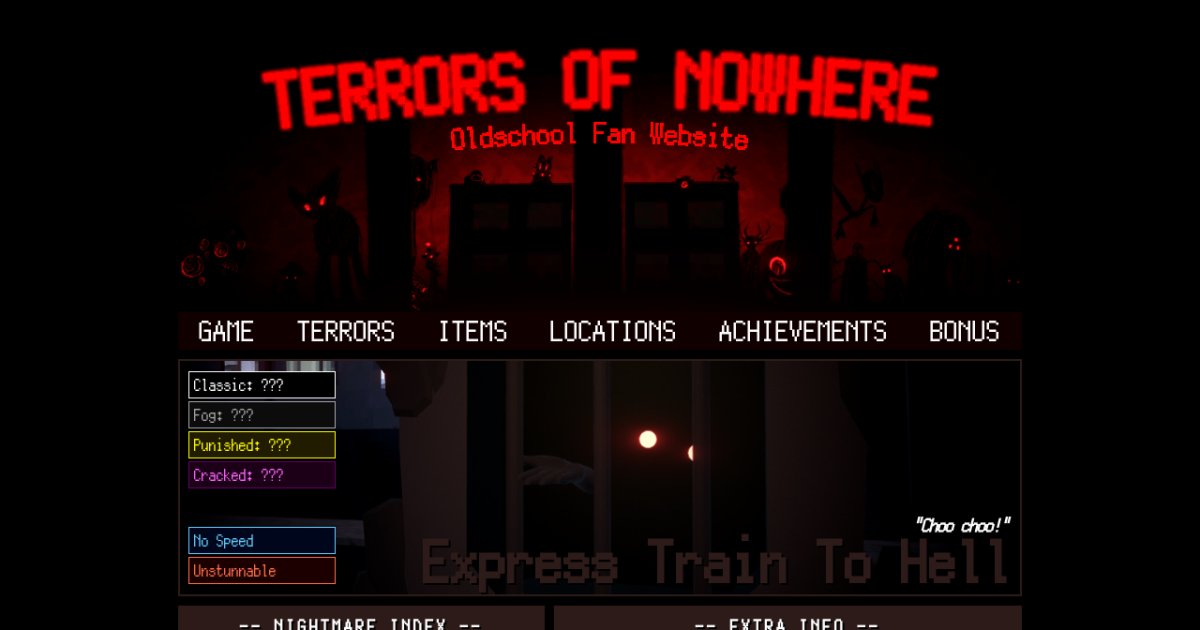 Express Train To Hell // Terrors of Nowhere Fan Website