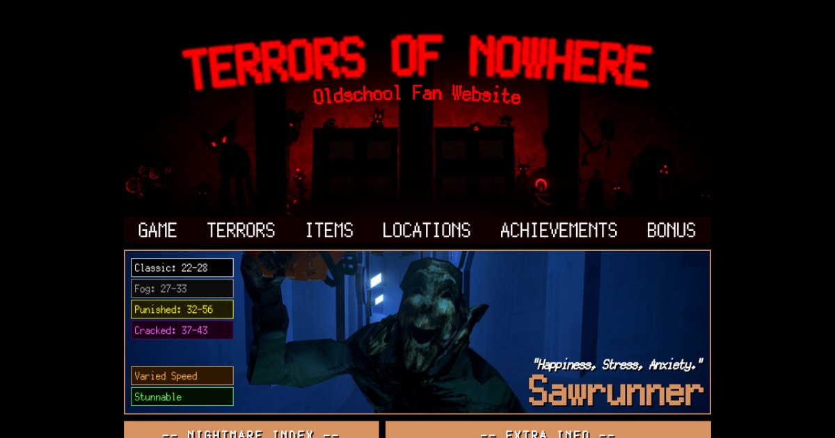 Sawrunner // Terrors of Nowhere Fan Website