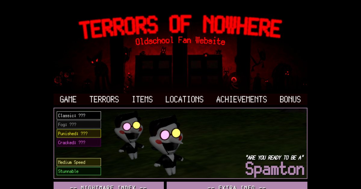 Spamton // Terrors of Nowhere Fan Website