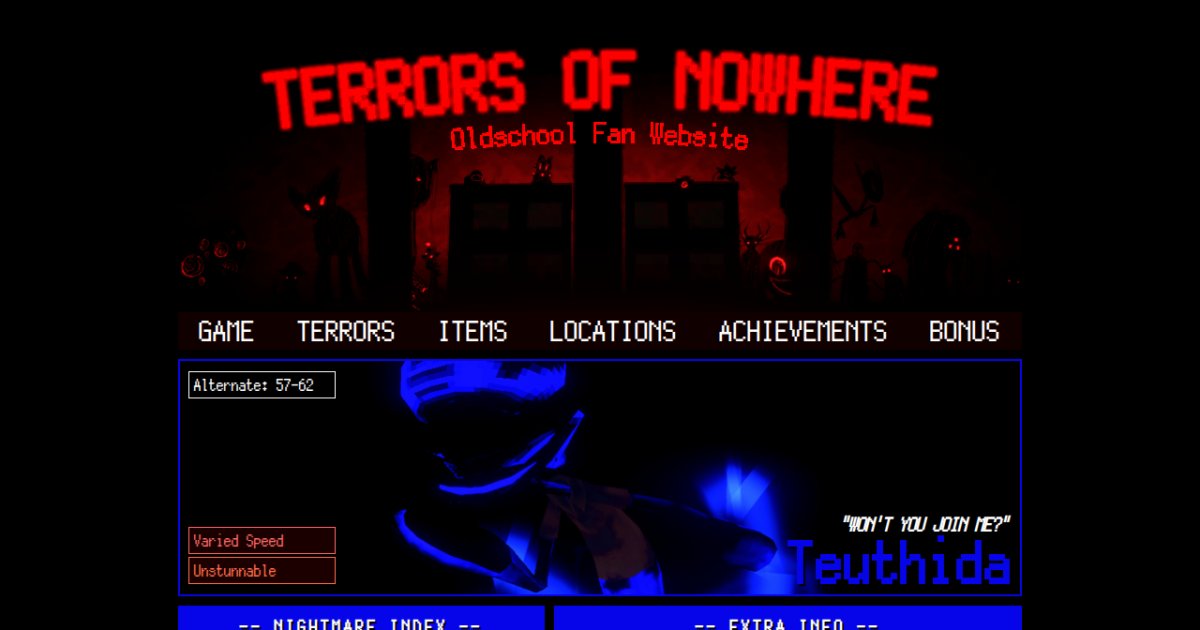 Teuthida // Terrors of Nowhere Fan Website