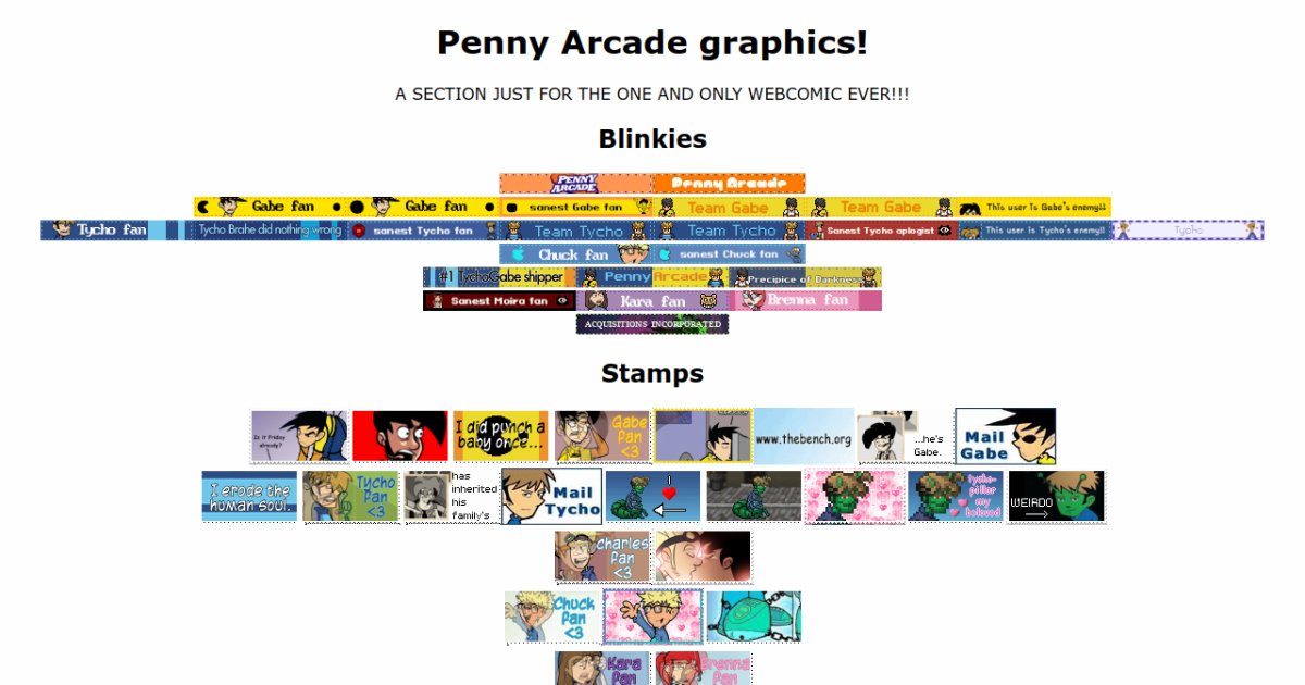 Penny Arcade graphics!!!