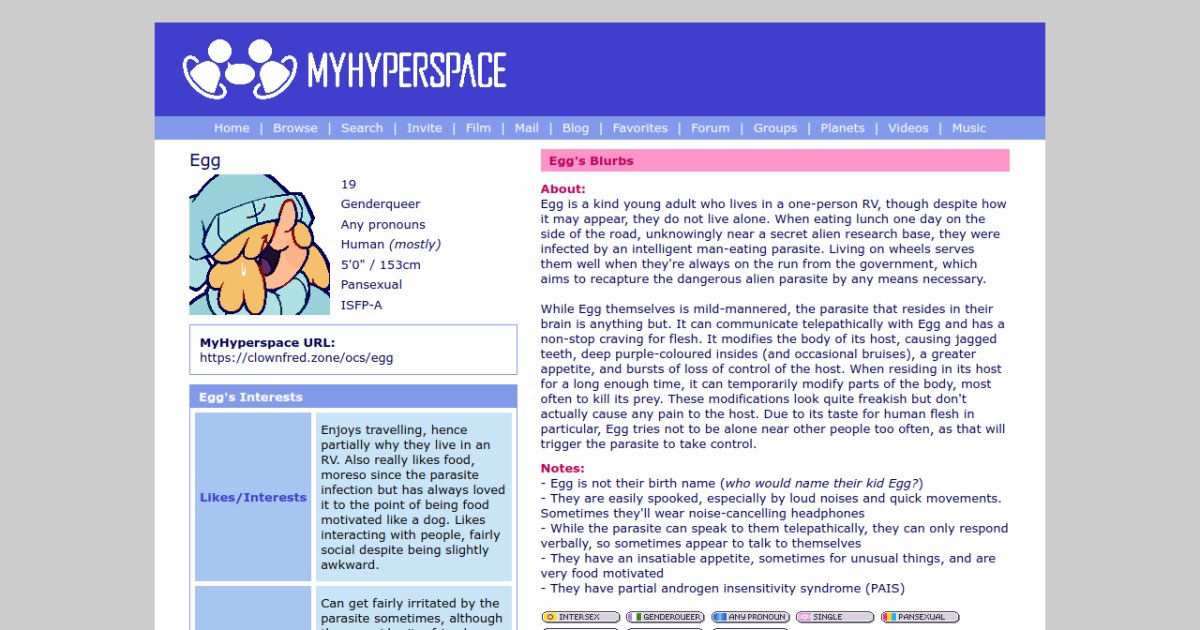 CLOWNFRED ZONE | MYHYPERSPACE