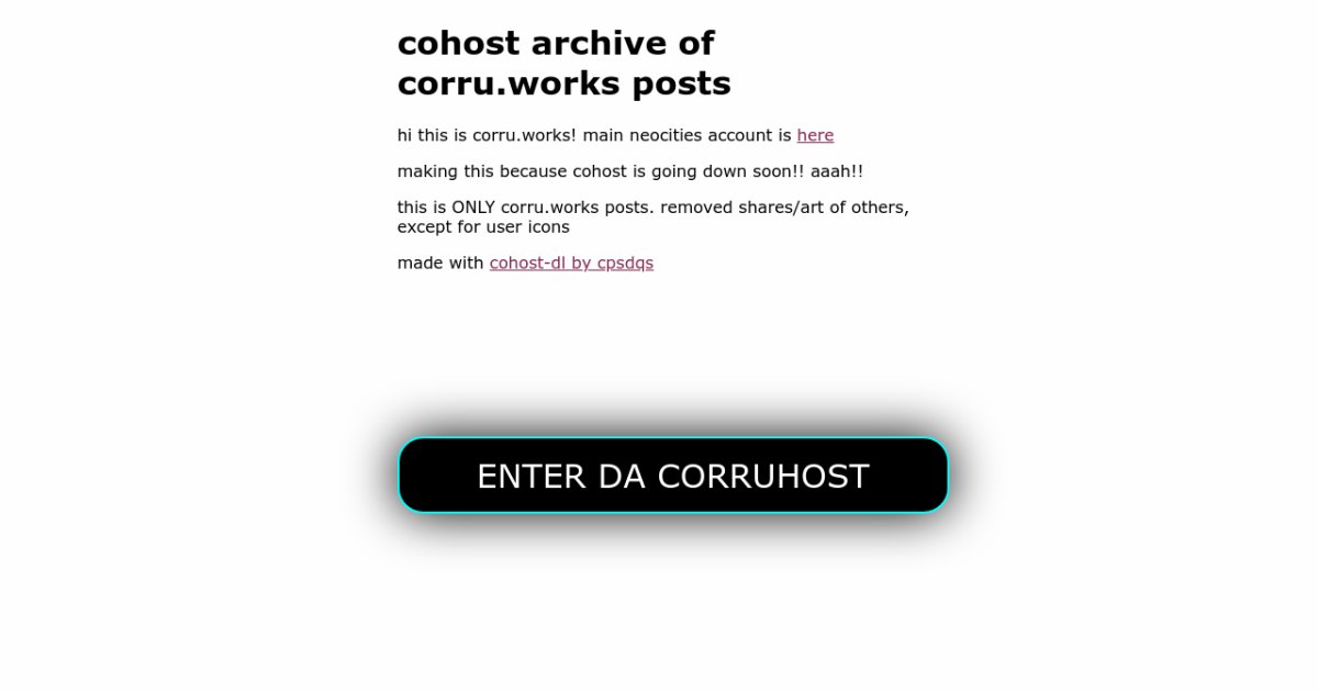 @corru - cohost archive