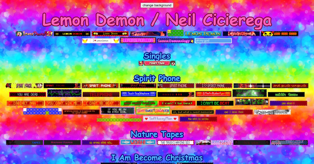 Lemon Demon blinkies