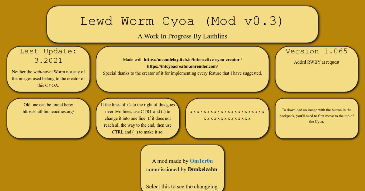 Cyoa Neocities Lx425's CYOAs