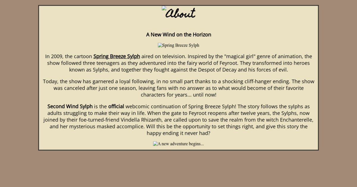 Second Wind Sylph | About