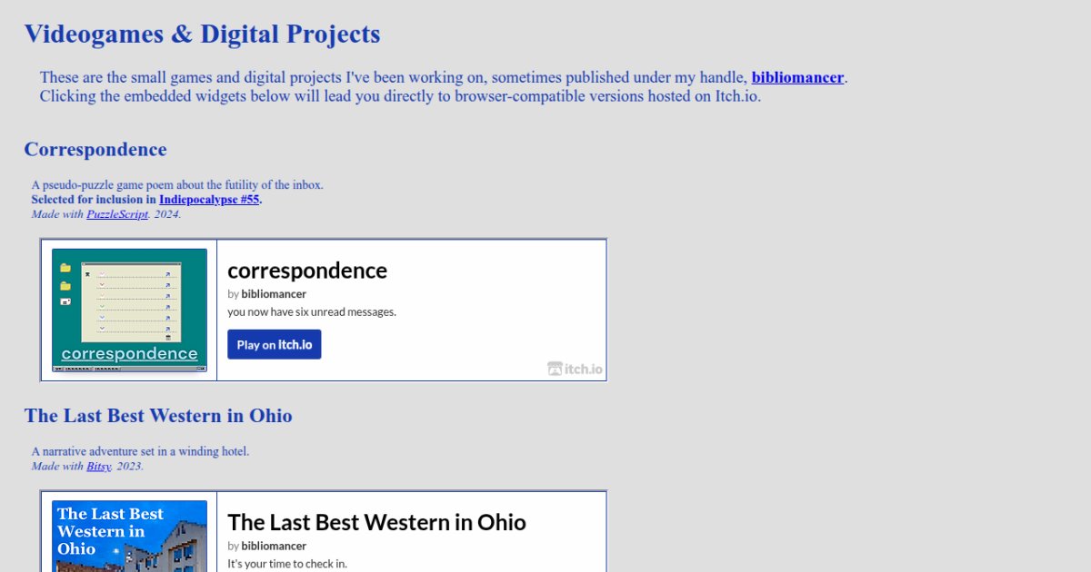 Videogames & Digital Projects