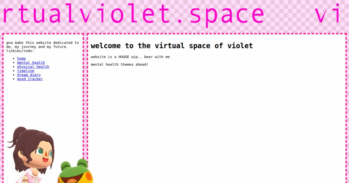 the virtual space of violet