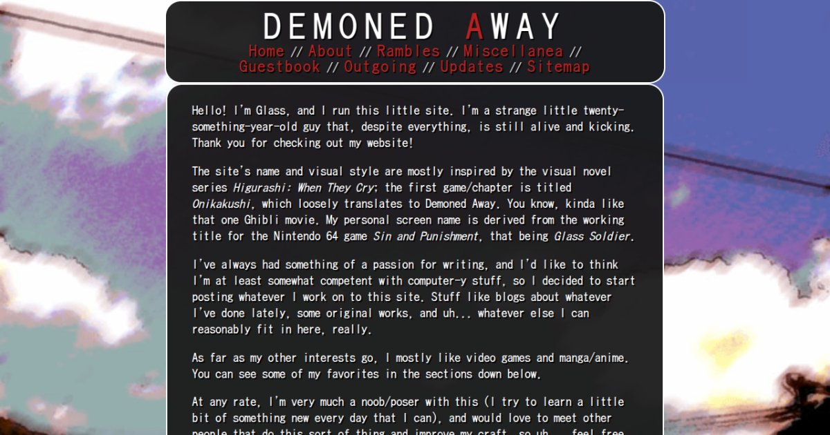 About // Demoned Away