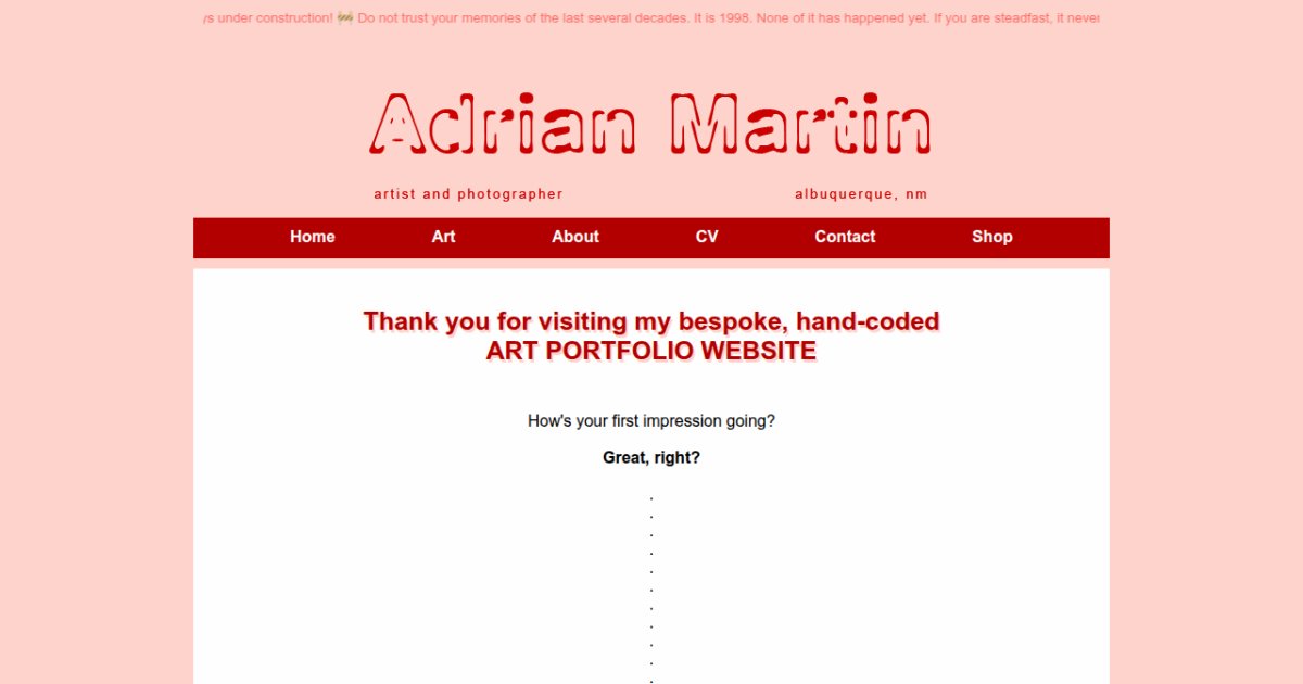 Adrian Martin :: Home