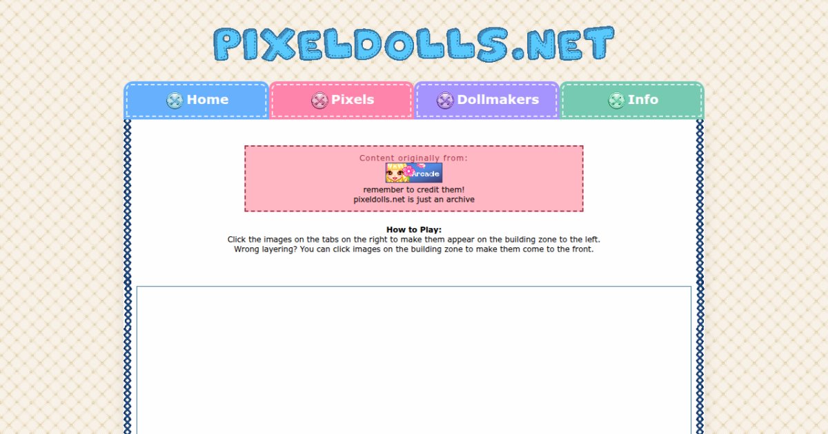 P I X E L D O L L S . N E T - (re)Discover the fun of pixel dolls and ...