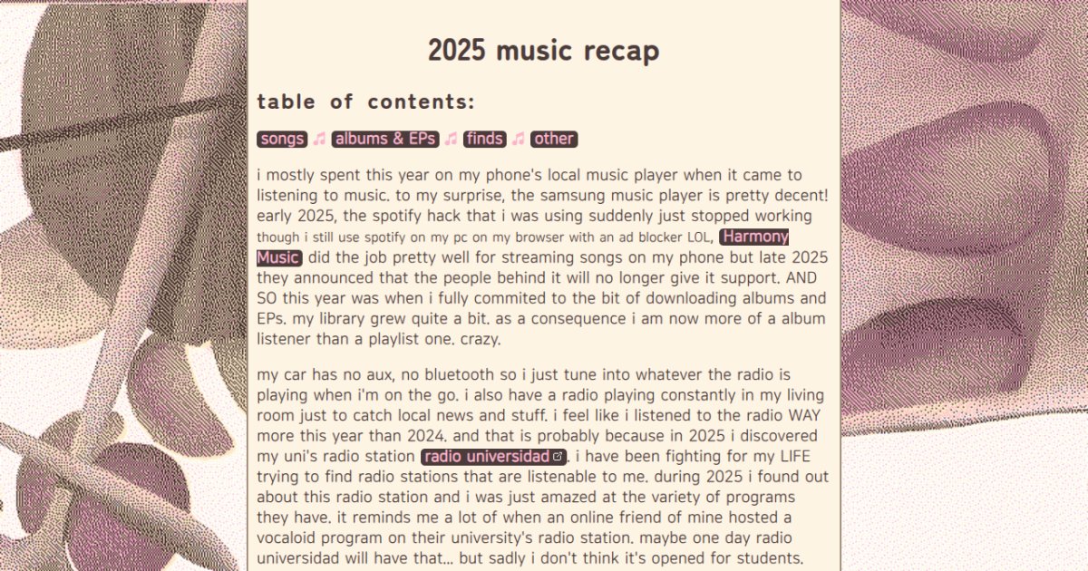 2025 music recap