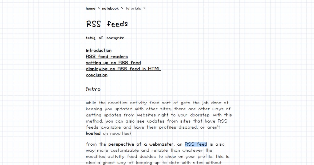 RSS guide