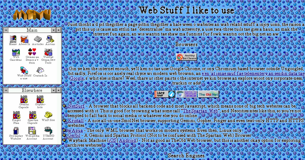 Web Stuff I like to use