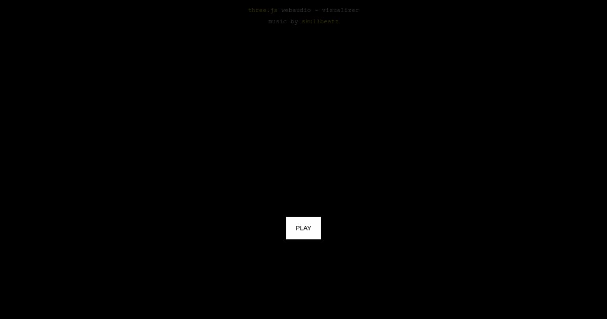 three.js webaudio - visualizer