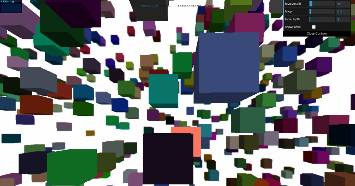 Three Js Webgl Camera Cinematic