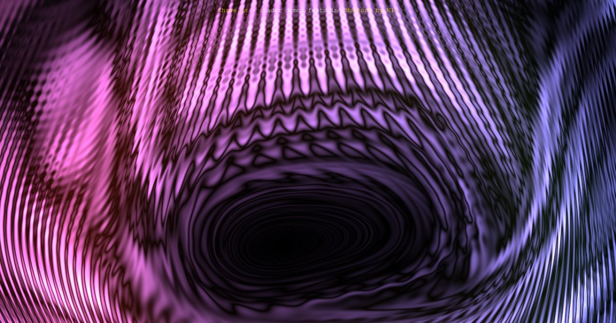 three.js webgl - shader [Monjori]