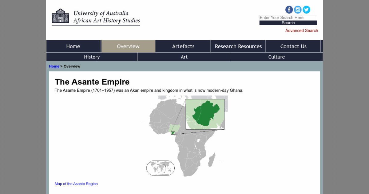 Asante Art - Overview