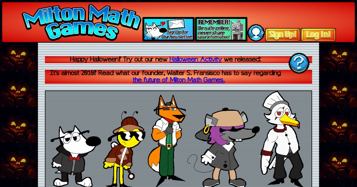 Happy Halloween! - Milton Math Games