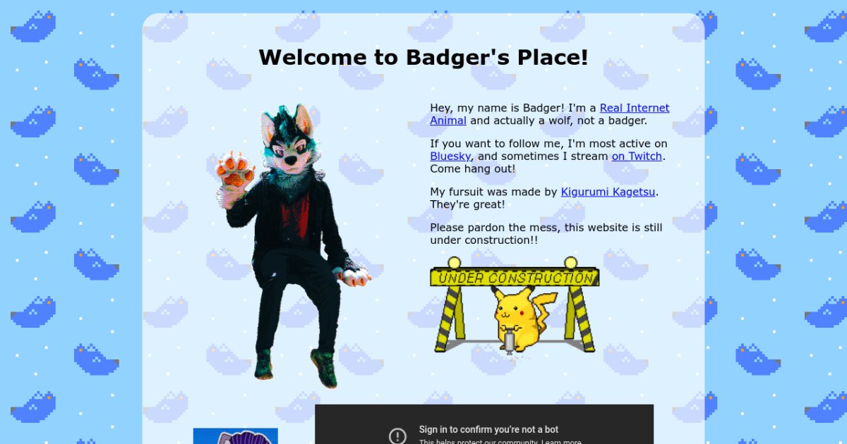 The web site of badgermaw