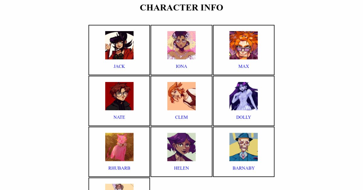 CHARACTER INFO