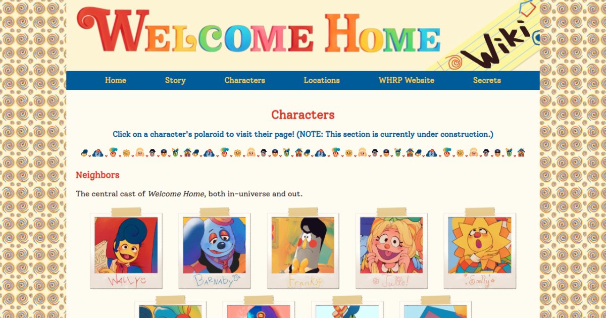 Characters - Welcome to Welcome Home!