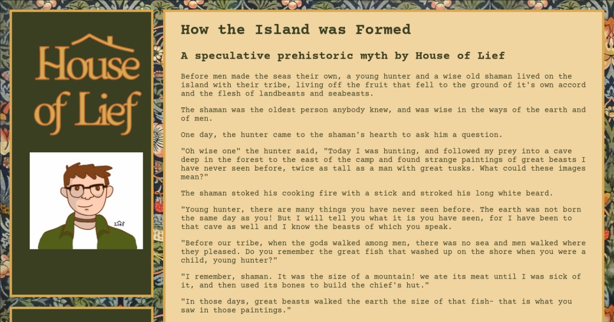 House of Lief: How the Island was Formed