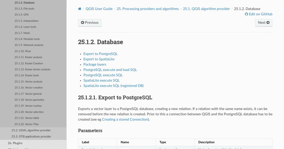 25 1 2 Database — Qgis Documentation Documentation