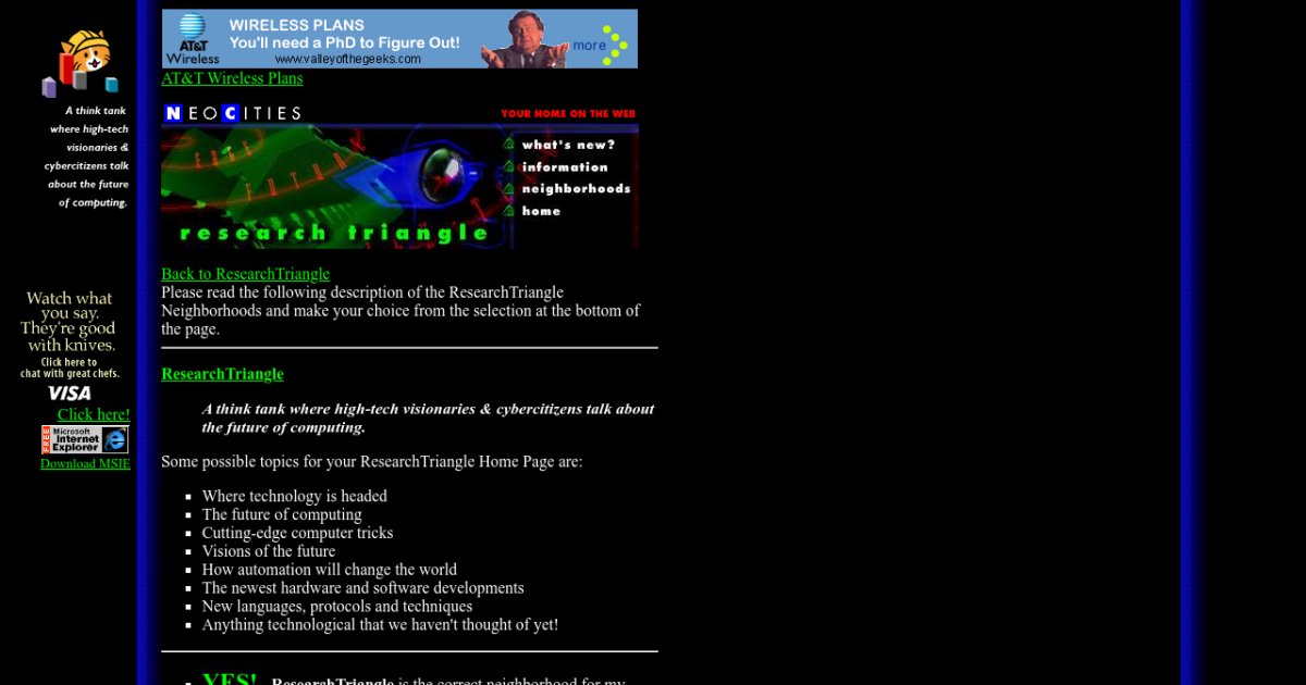 NeoCities ResearchTriangle Neighborhood Description