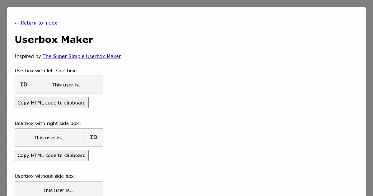 Userbox Maker