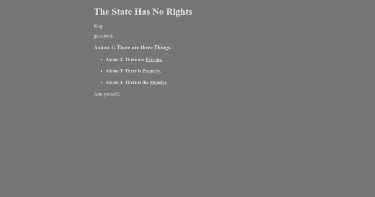 the state has no rights