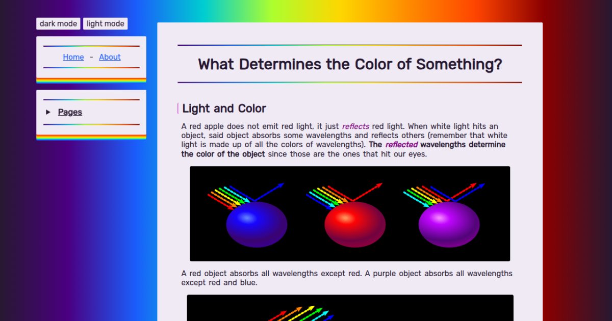 What Determines the Color of Something?