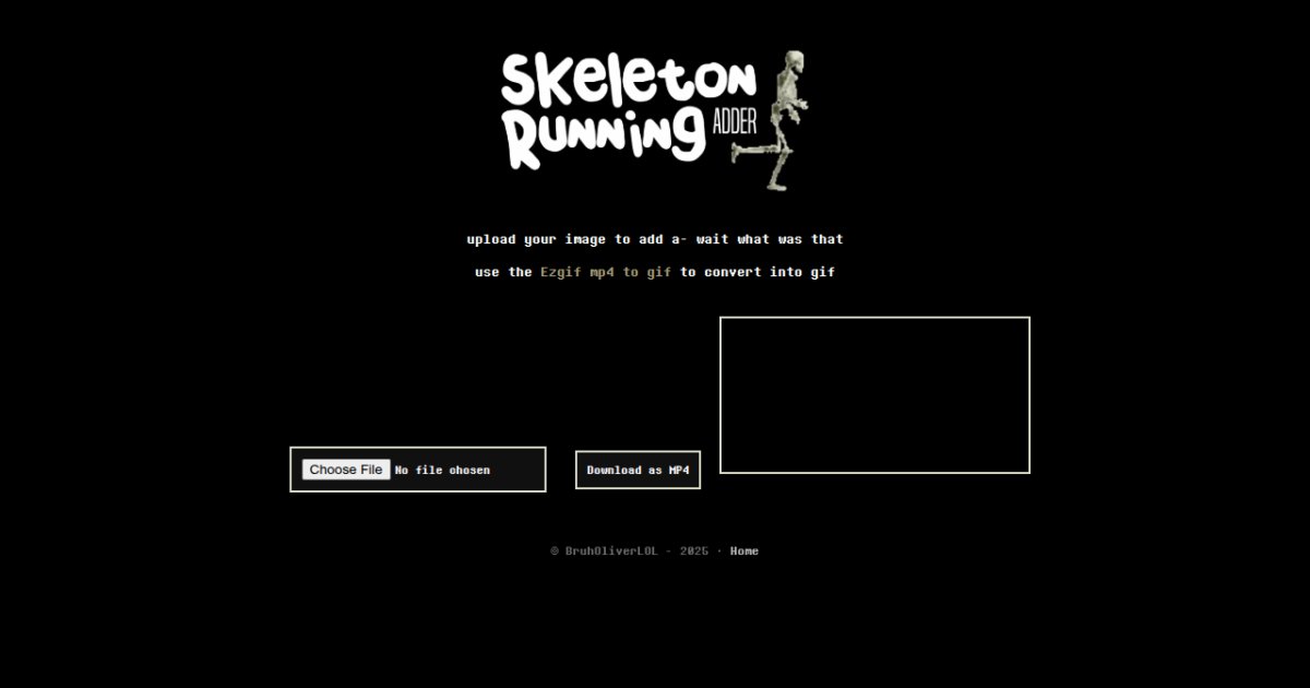 RUNNING SKELETON ADDER