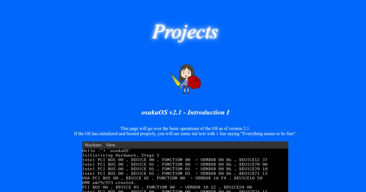 osakaOS/Introduction