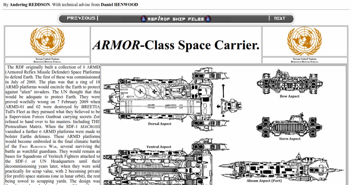 ARMOR-CLASS SPACE CARRIER.
