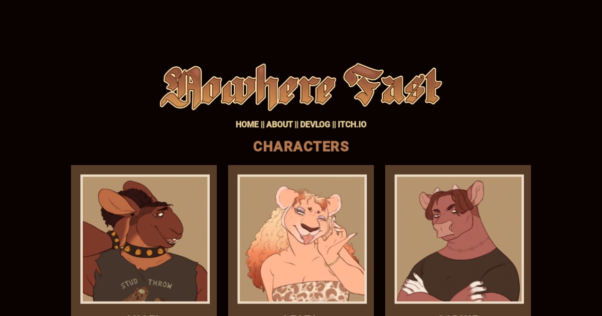 Nowhere Fast - Characters - softSoft