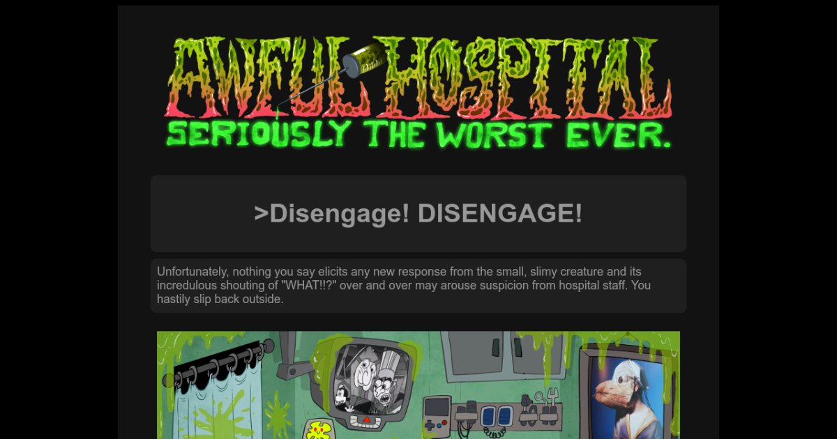 Awful Hospital: Seriously the Worst Ever