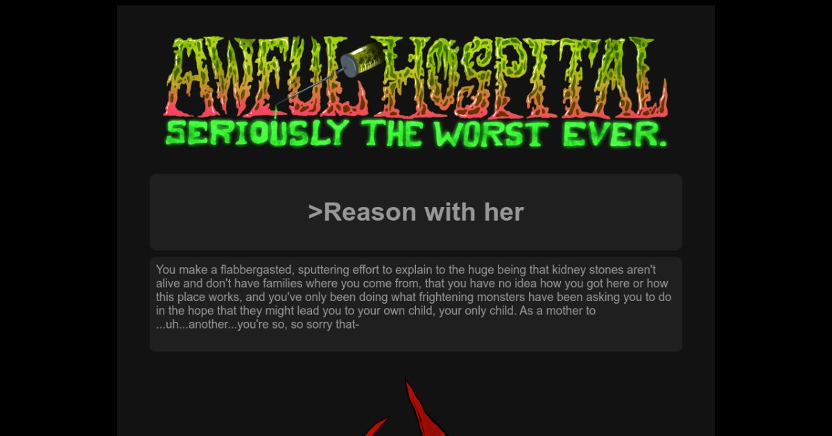 Awful Hospital: Seriously the Worst Ever