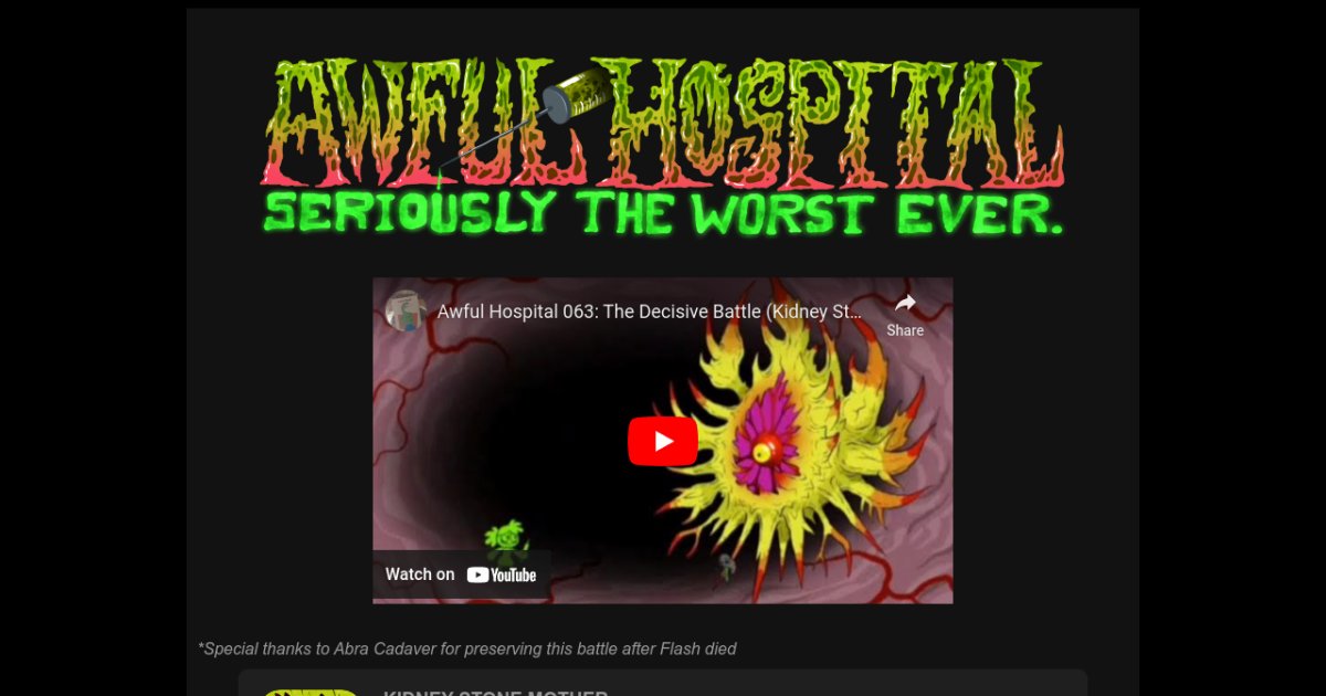 Awful Hospital: Seriously the Worst Ever