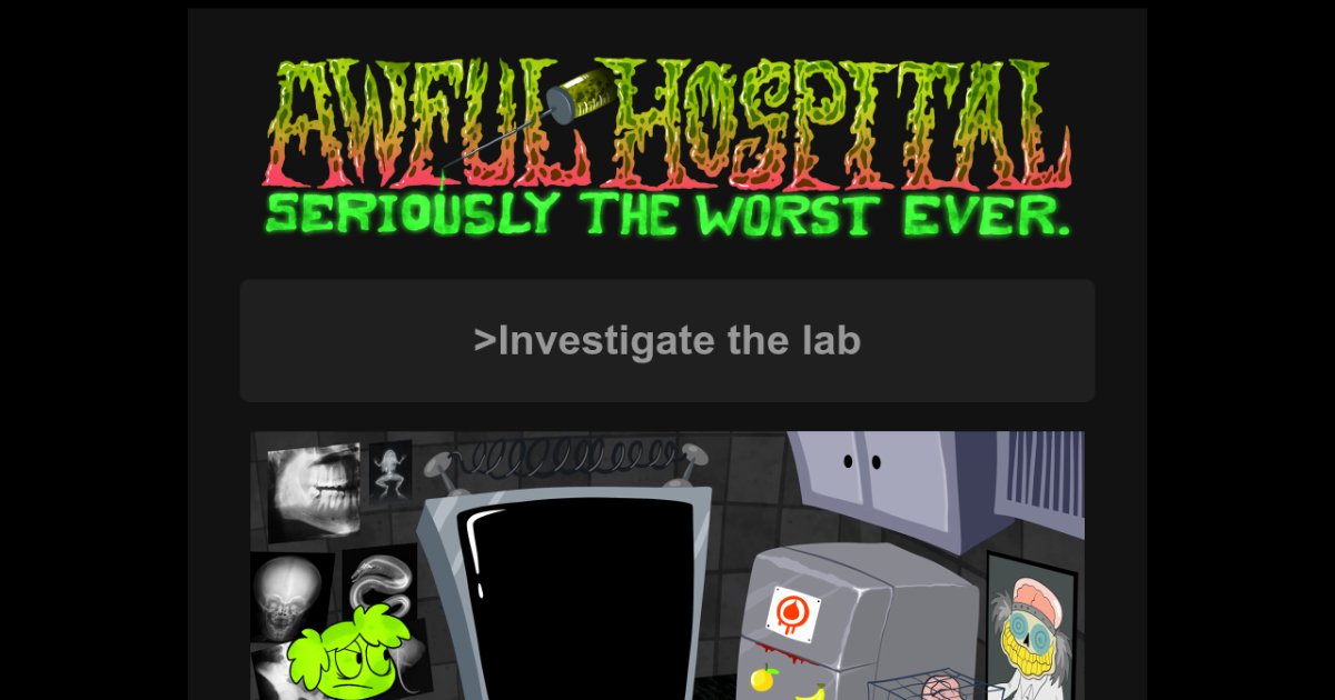 Awful Hospital: Seriously the Worst Ever