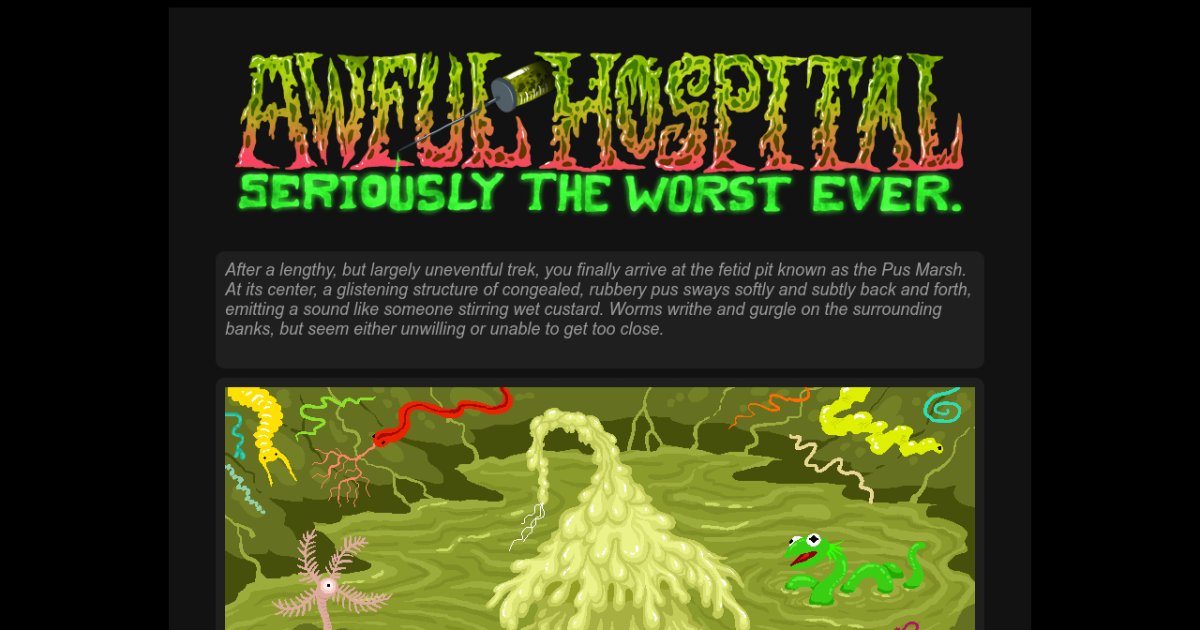 Awful Hospital: Seriously the Worst Ever