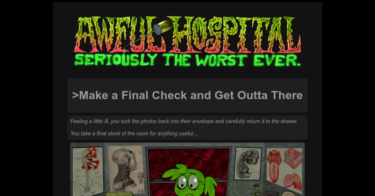 Awful Hospital: Seriously the Worst Ever