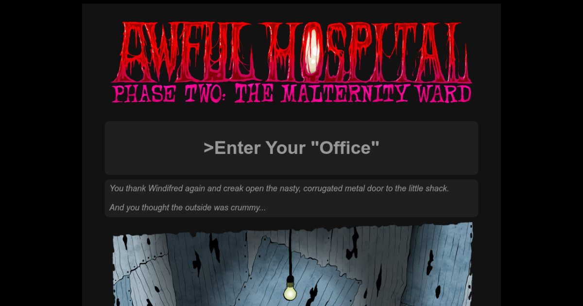 Awful Hospital: Seriously the Worst Ever