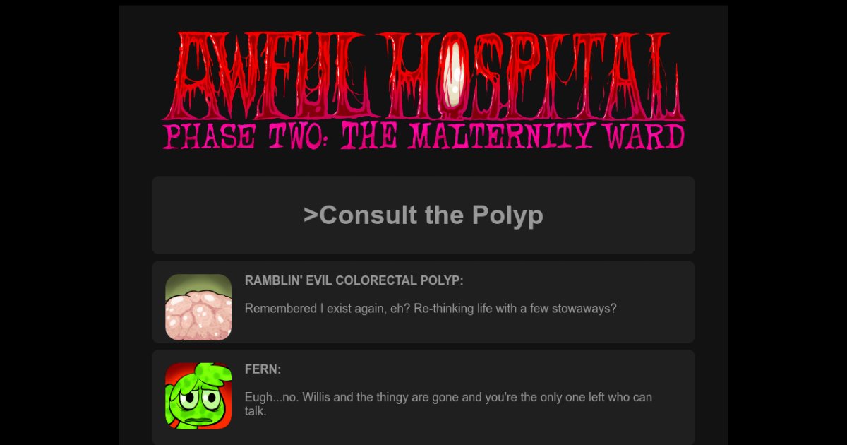 Awful Hospital: Seriously the Worst Ever