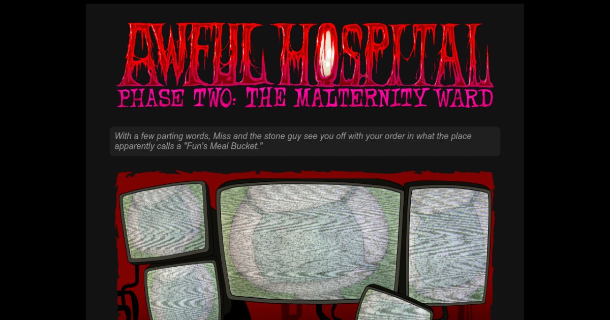 Awful Hospital: Seriously the Worst Ever