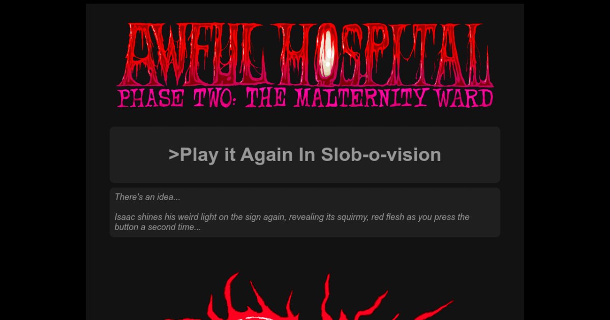 Awful Hospital: Seriously the Worst Ever