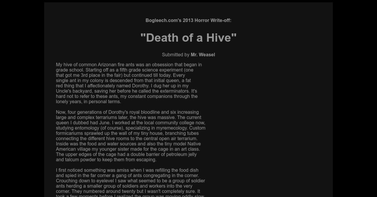 Bogleech Creepypasta