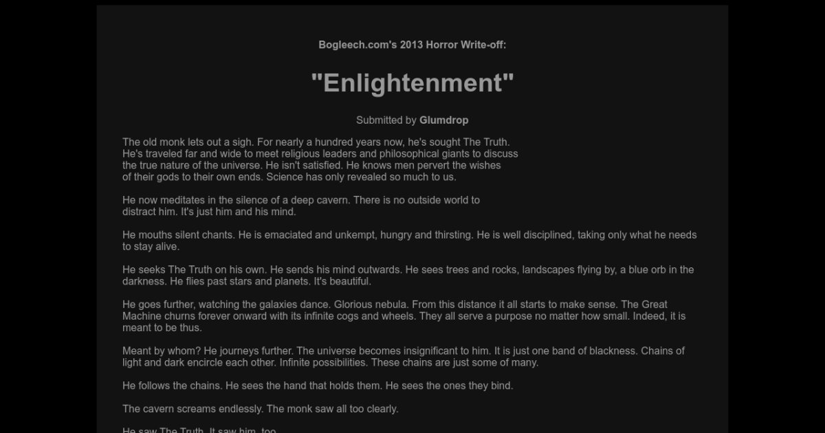 Bogleech Creepypasta