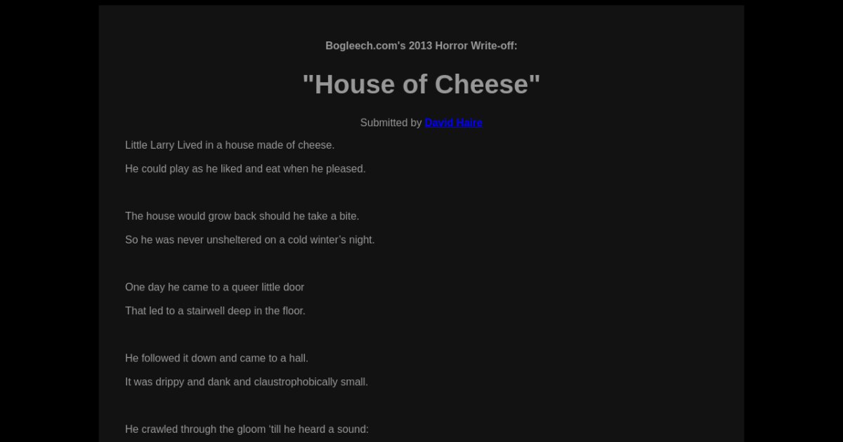 Bogleech Creepypasta